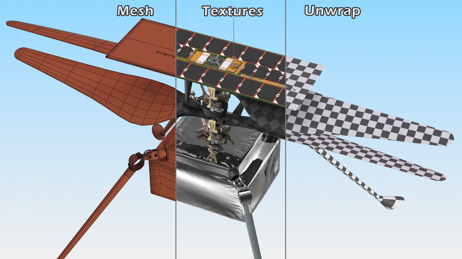 Ingenuity Mars Robotic Helicopter 3D Model - TurboSquid 1845827
