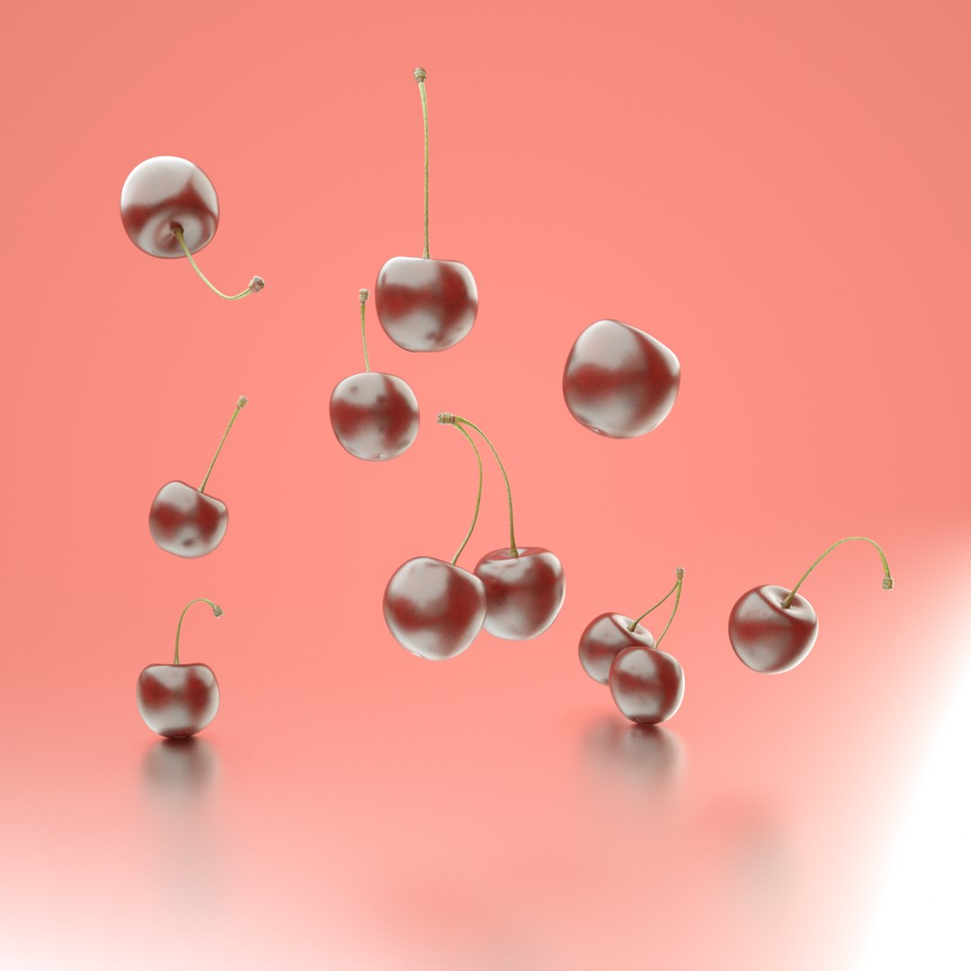 3D Photorealistic Cherries - TurboSquid 1464379