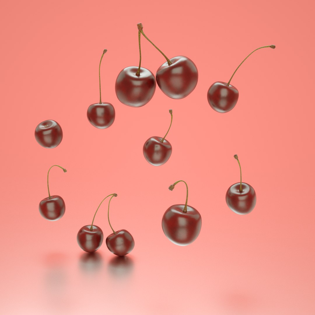 3D Photorealistic Cherries - TurboSquid 1464379