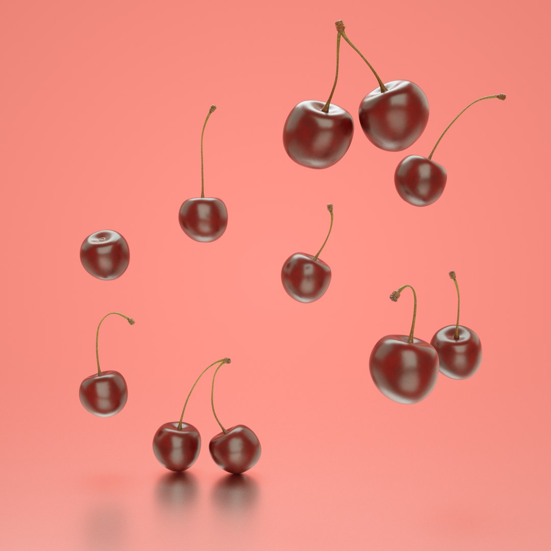 3D Photorealistic Cherries - TurboSquid 1464379