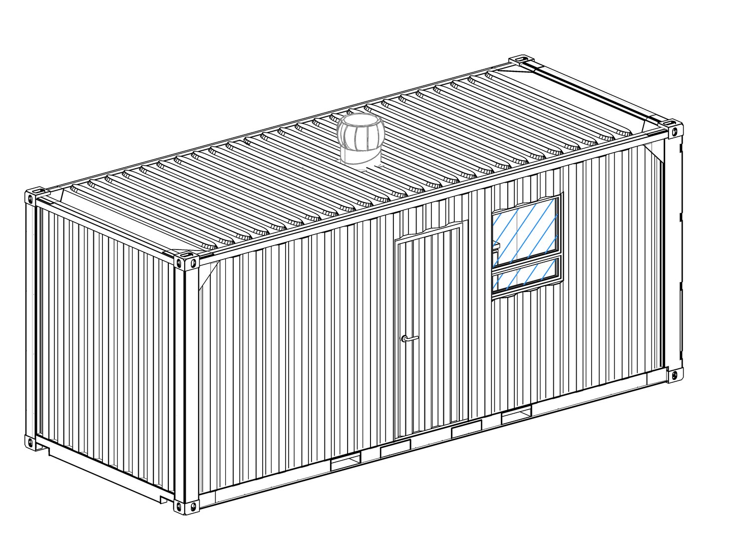 Container Kitchen 3D - TurboSquid 2362103