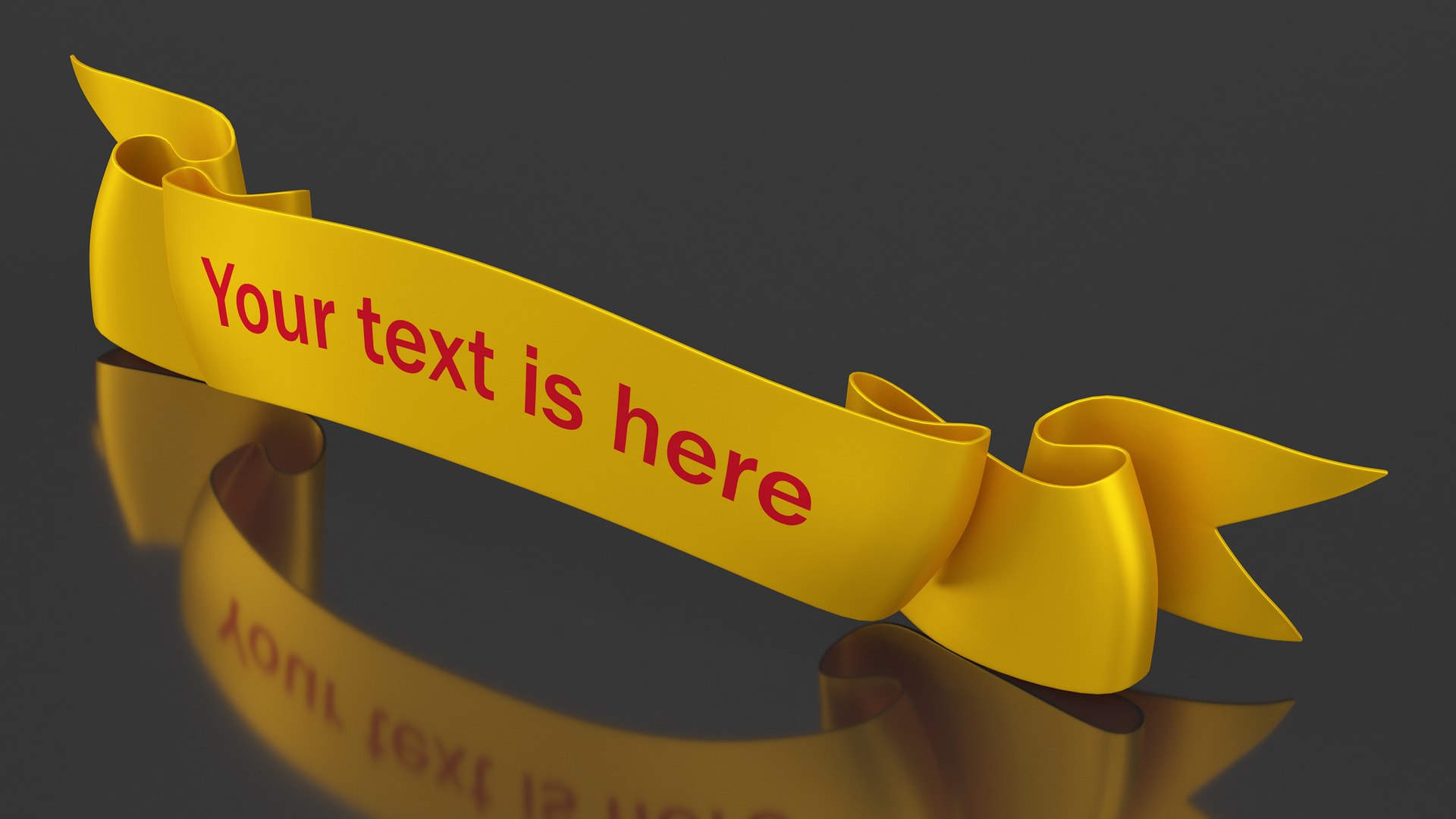 3D Ribbon Award Banner Gold - TurboSquid 2003128