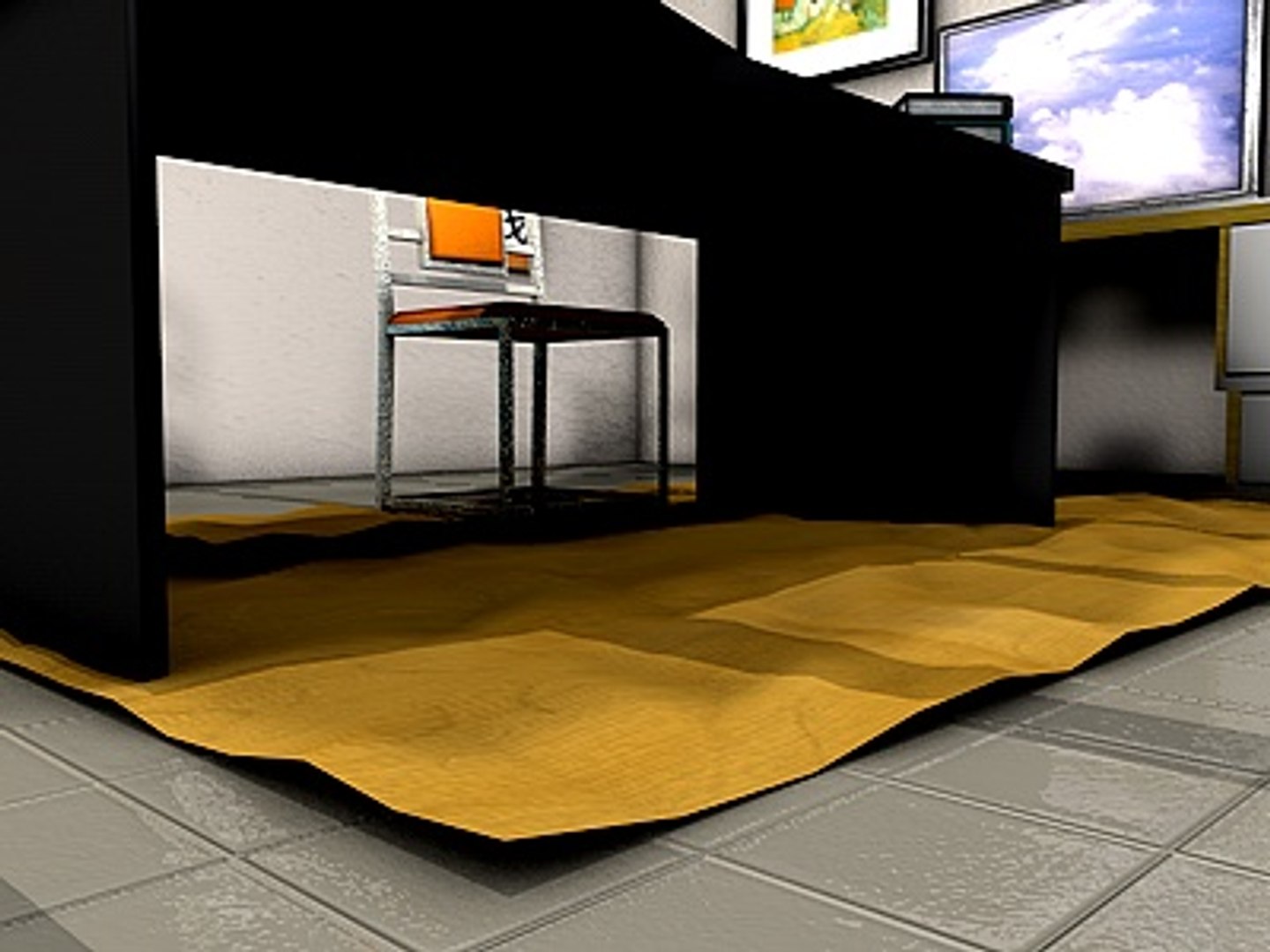 3d studio scene