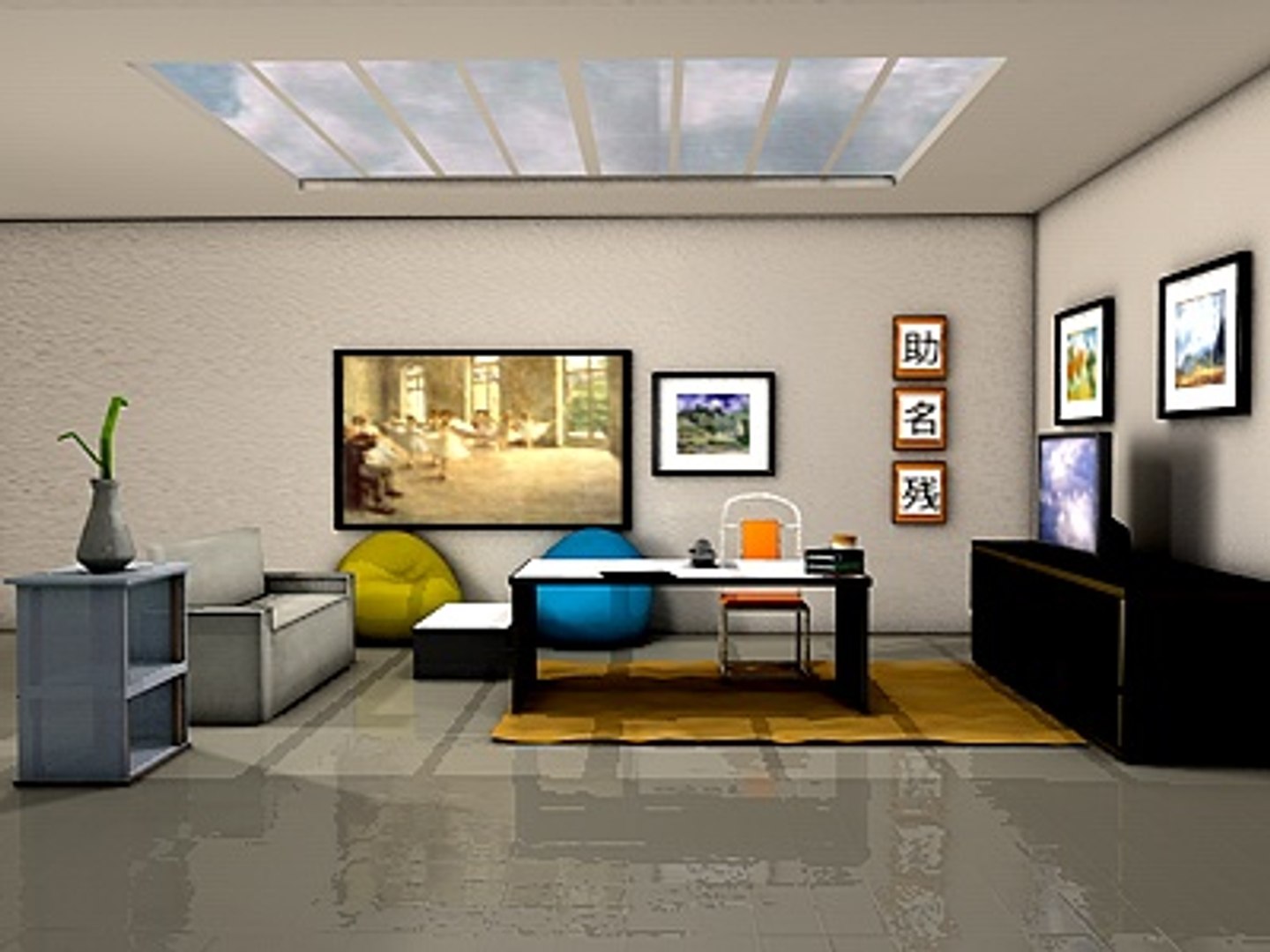 3d studio scene