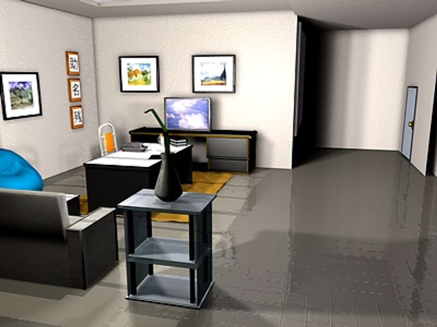 3d studio scene