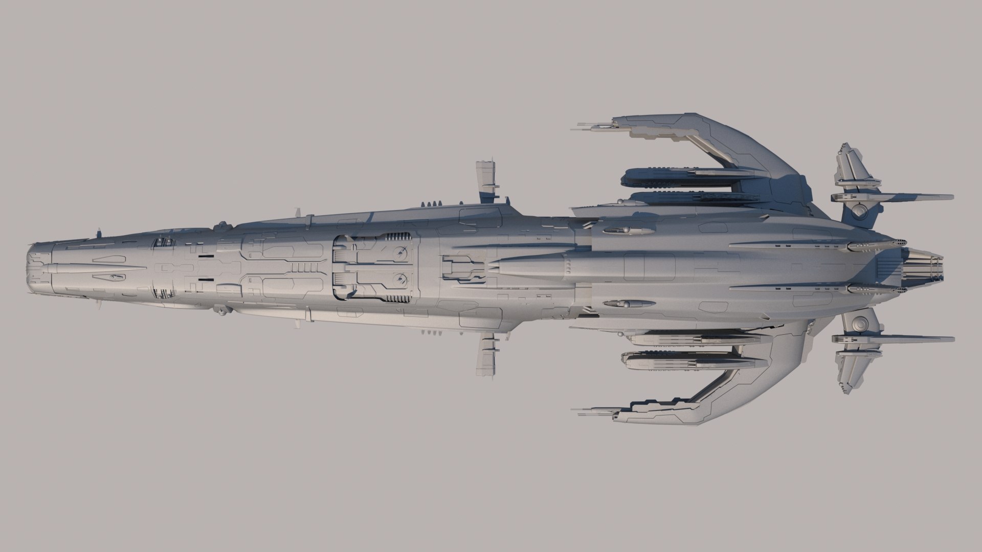 Sci Fi Alien Spaceship 3D Model - TurboSquid 1590683