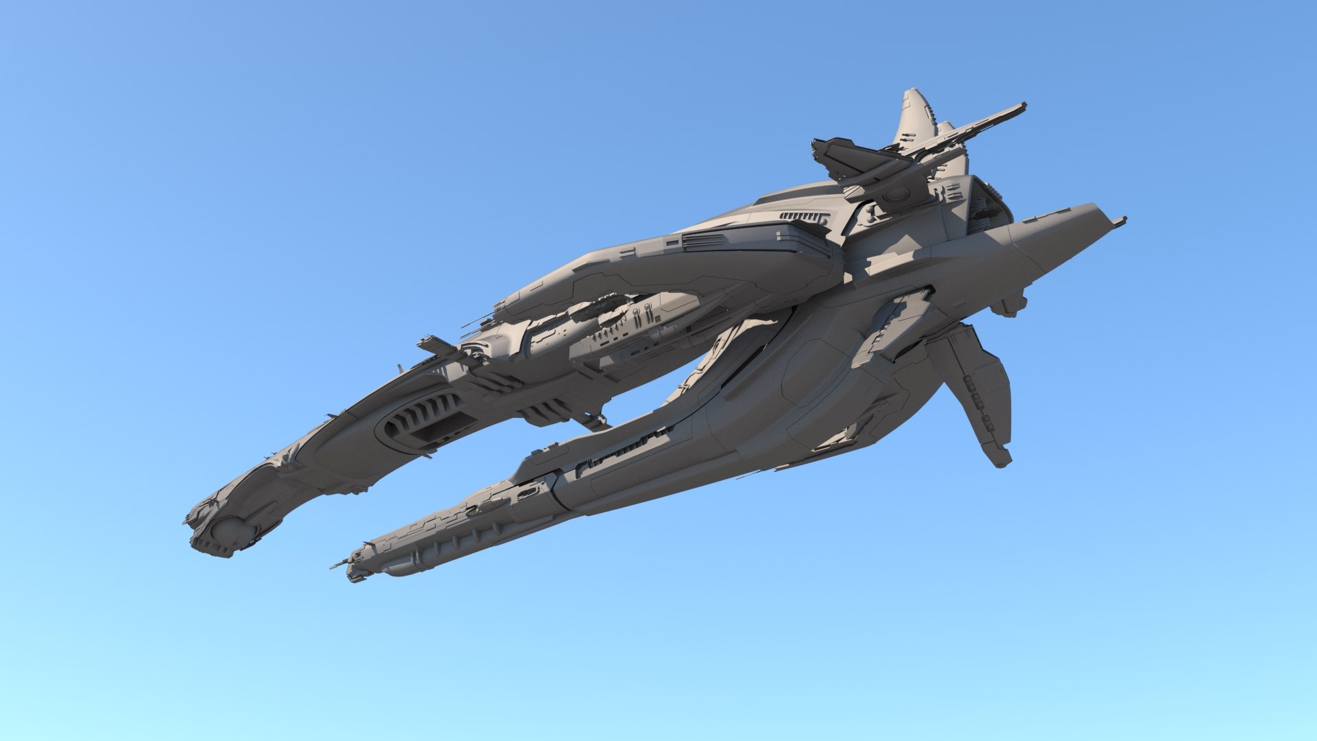 Sci Fi Alien Spaceship 3D Model - TurboSquid 1590683