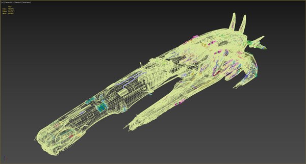 Sci fi alien spaceship 3D model - TurboSquid 1590683