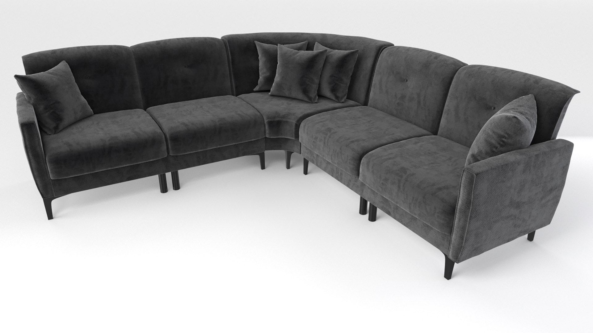 3D Modular Sofa Set Model - TurboSquid 1684629