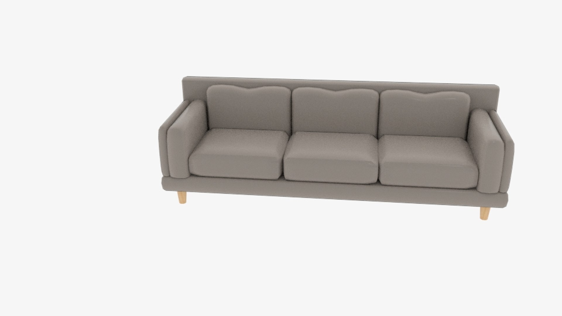 Fabric sofas triple cuddle 3D model - TurboSquid 1381012