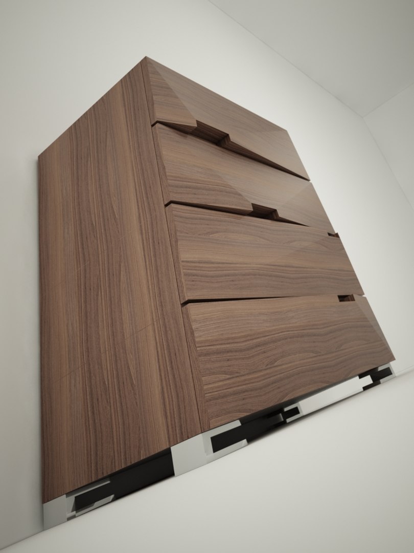 Modern Drawer 3d Model