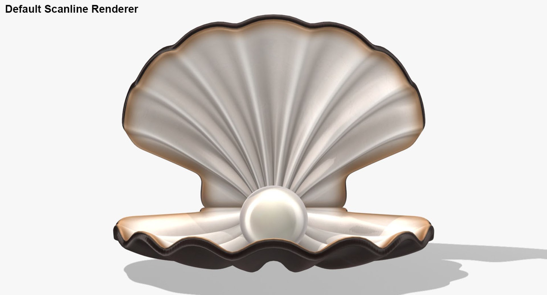 pearl shell 3d max