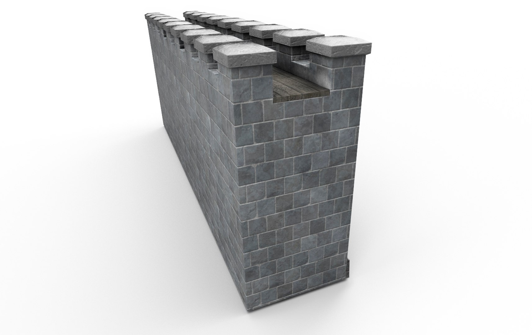 Stone Wall Model - TurboSquid 1543988