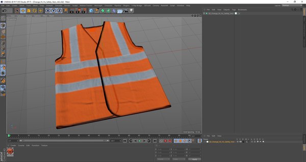3D orange hi vis safety - TurboSquid 1528506