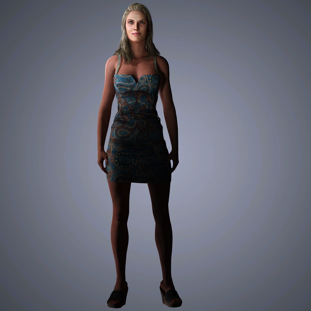 3D Molly Sims Character - TurboSquid 2346342