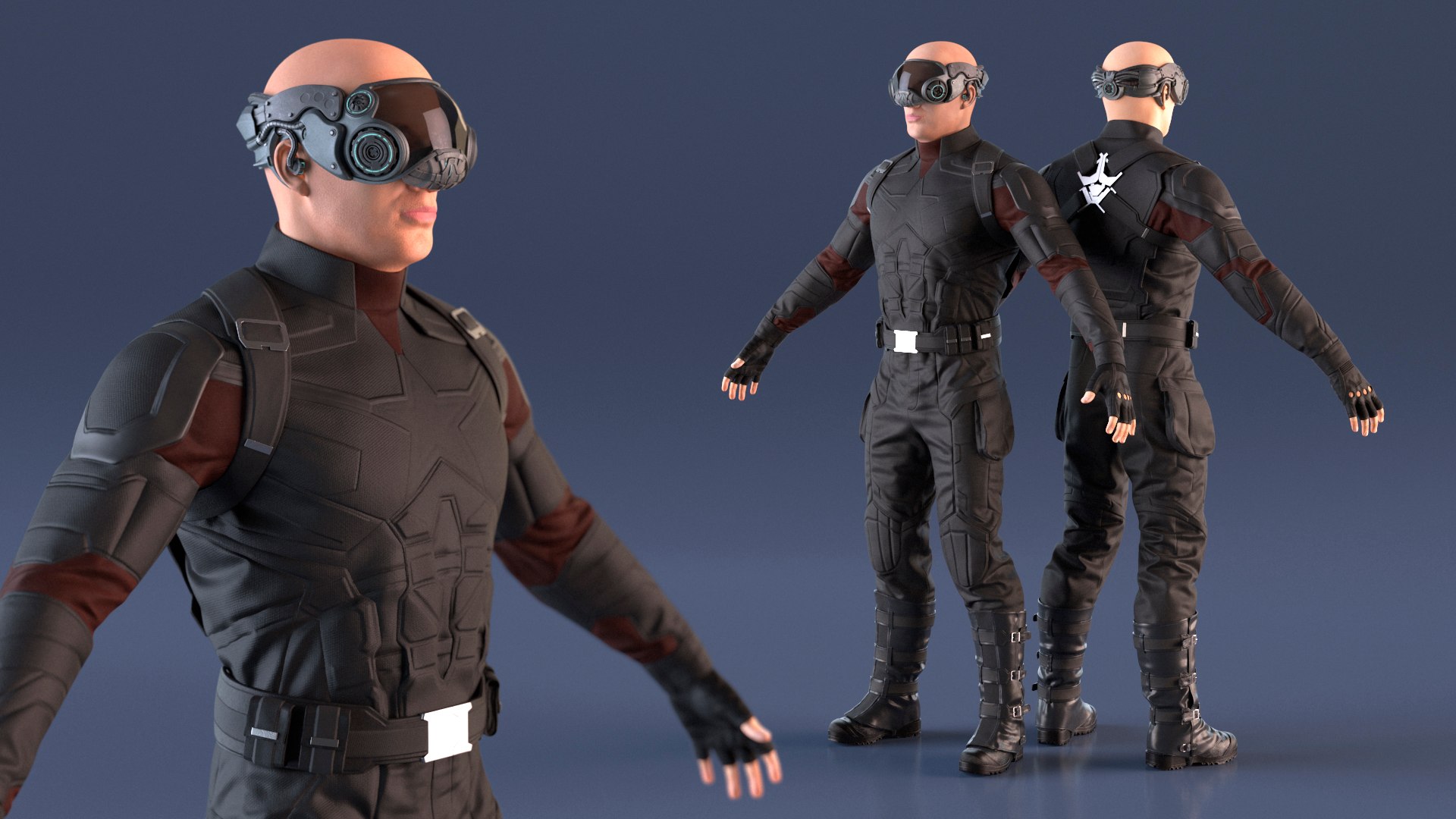 3D Futuristic Soldier Model - TurboSquid 2381235