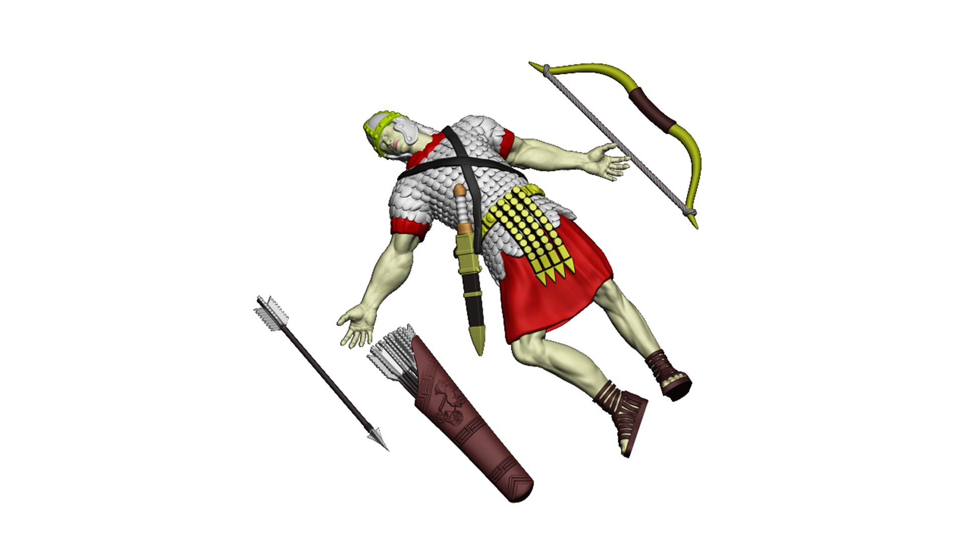 3D Roman Archer 6 Dead 3D Print Model Model - TurboSquid 2431022