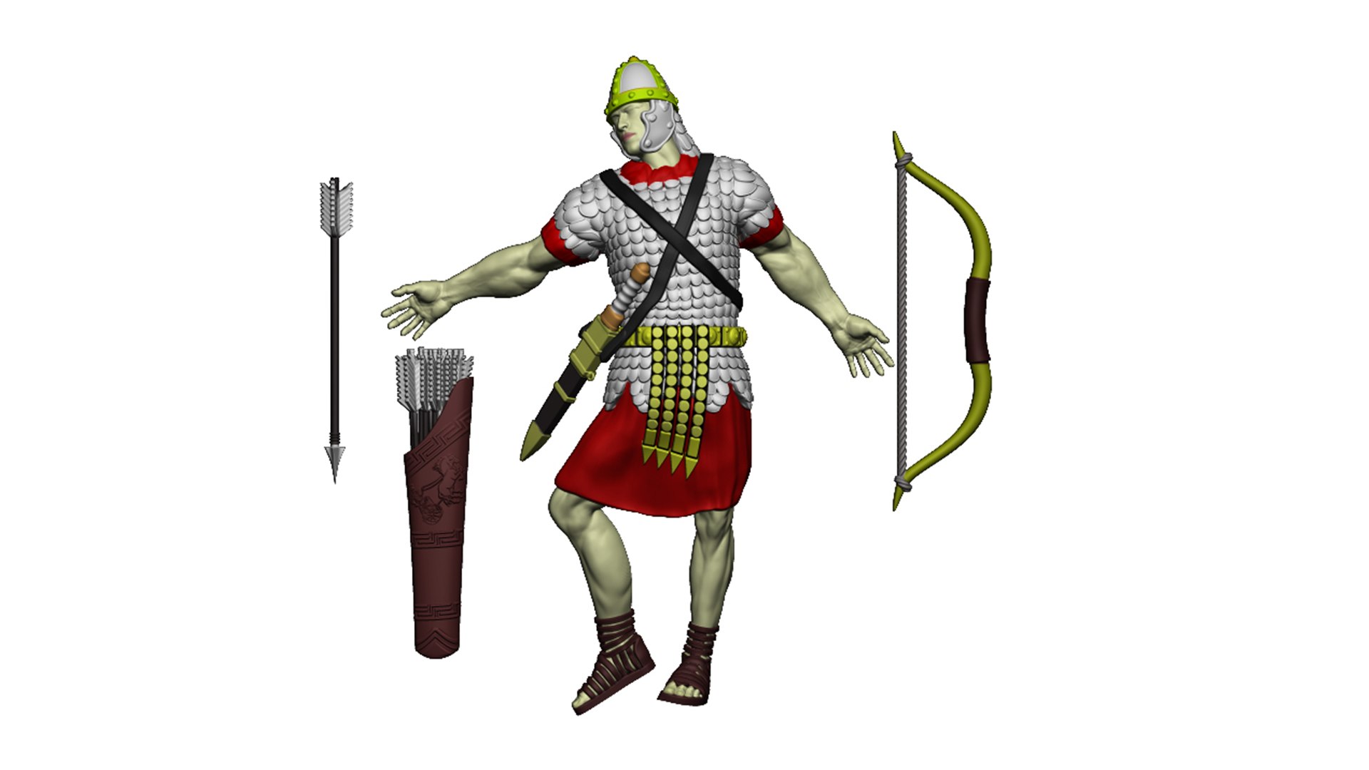 3D Roman Archer 6 Dead 3D Print Model Model - TurboSquid 2431022