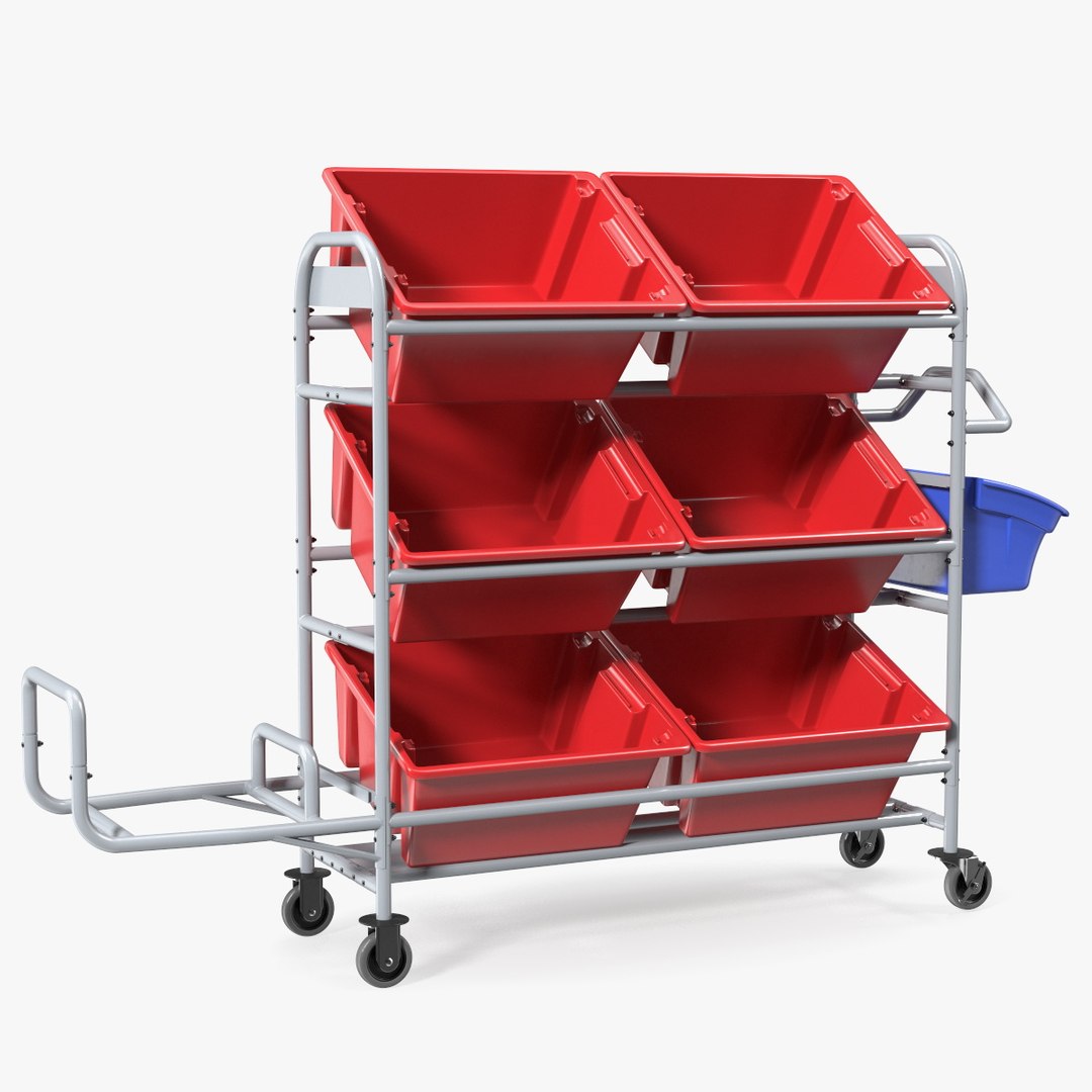 3D model Commercial Tote Picking Cart - TurboSquid 2071803