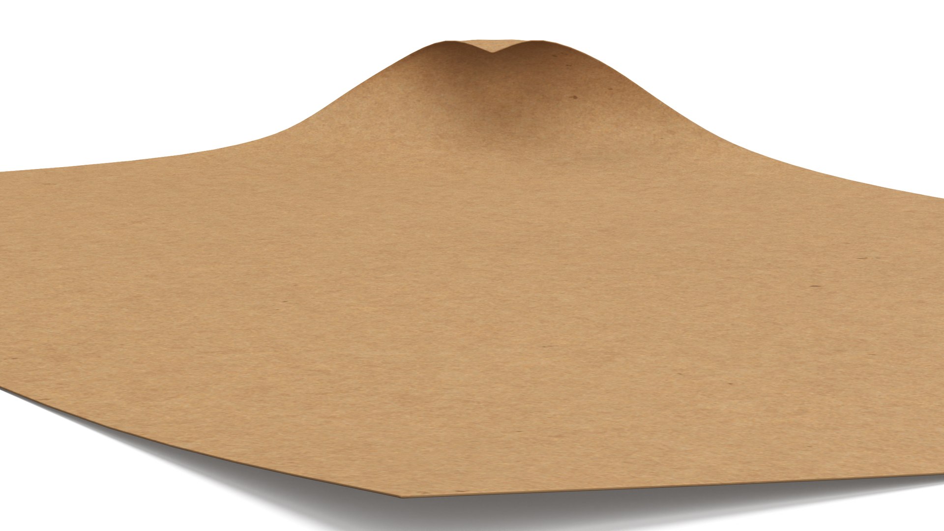 3D Model Brown Paper With Curled Corners - TurboSquid 1993732