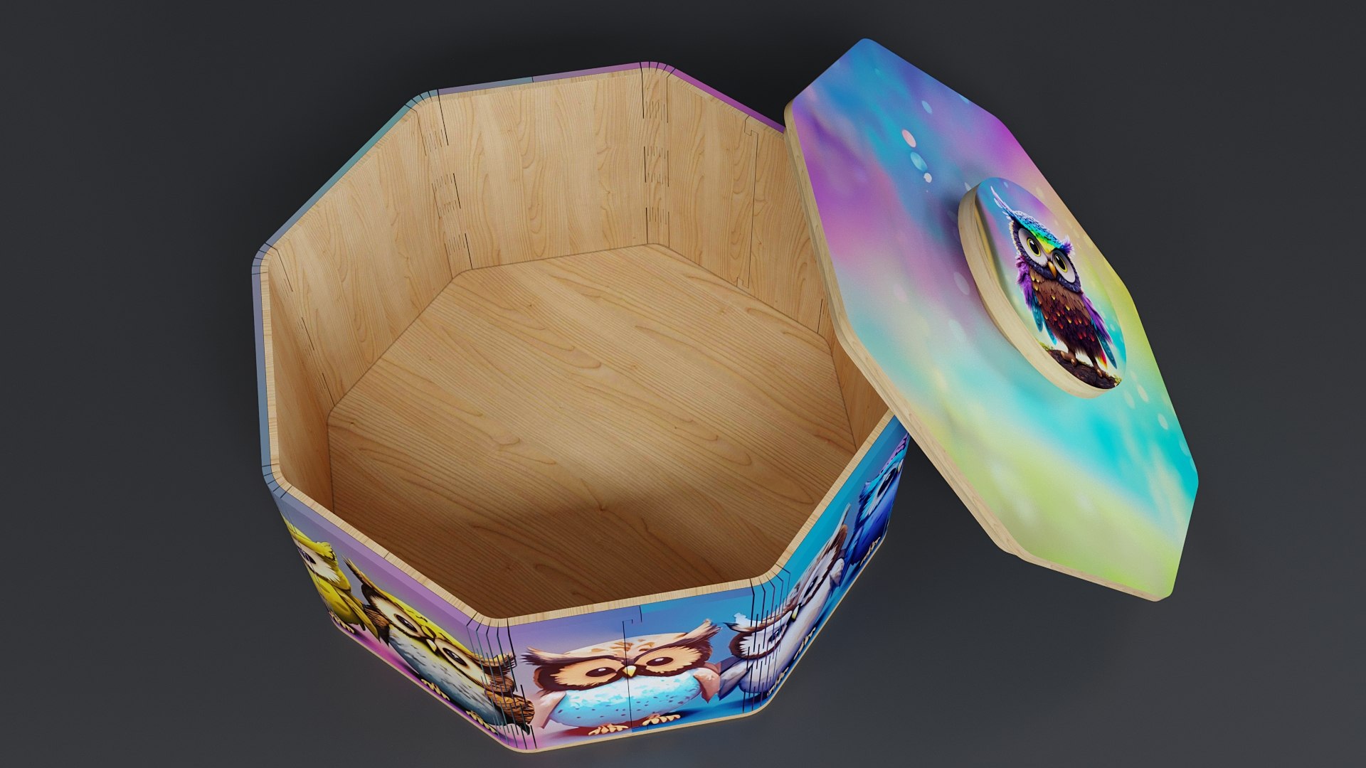 Eight Sided Giftbox Model - TurboSquid 2075589