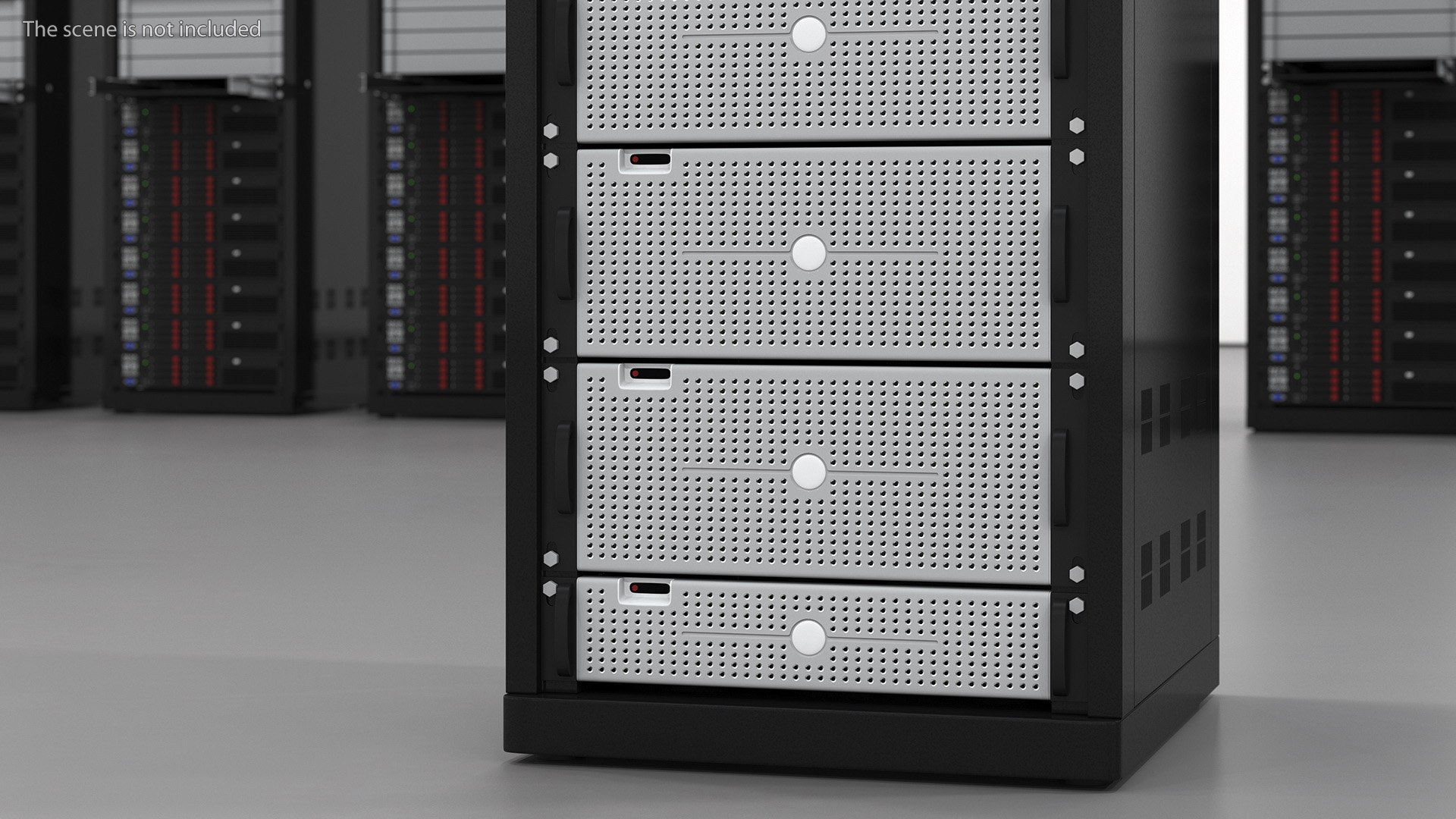 3D Model Dell Server Rack Cabinet - TurboSquid 2262314