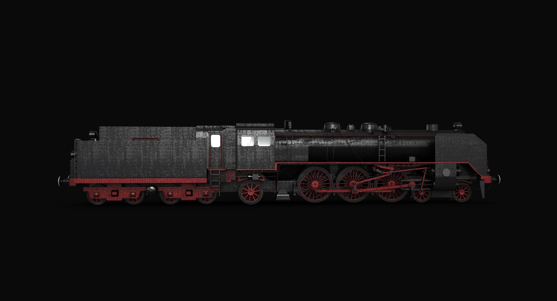 3d pm36 steam locomotive model