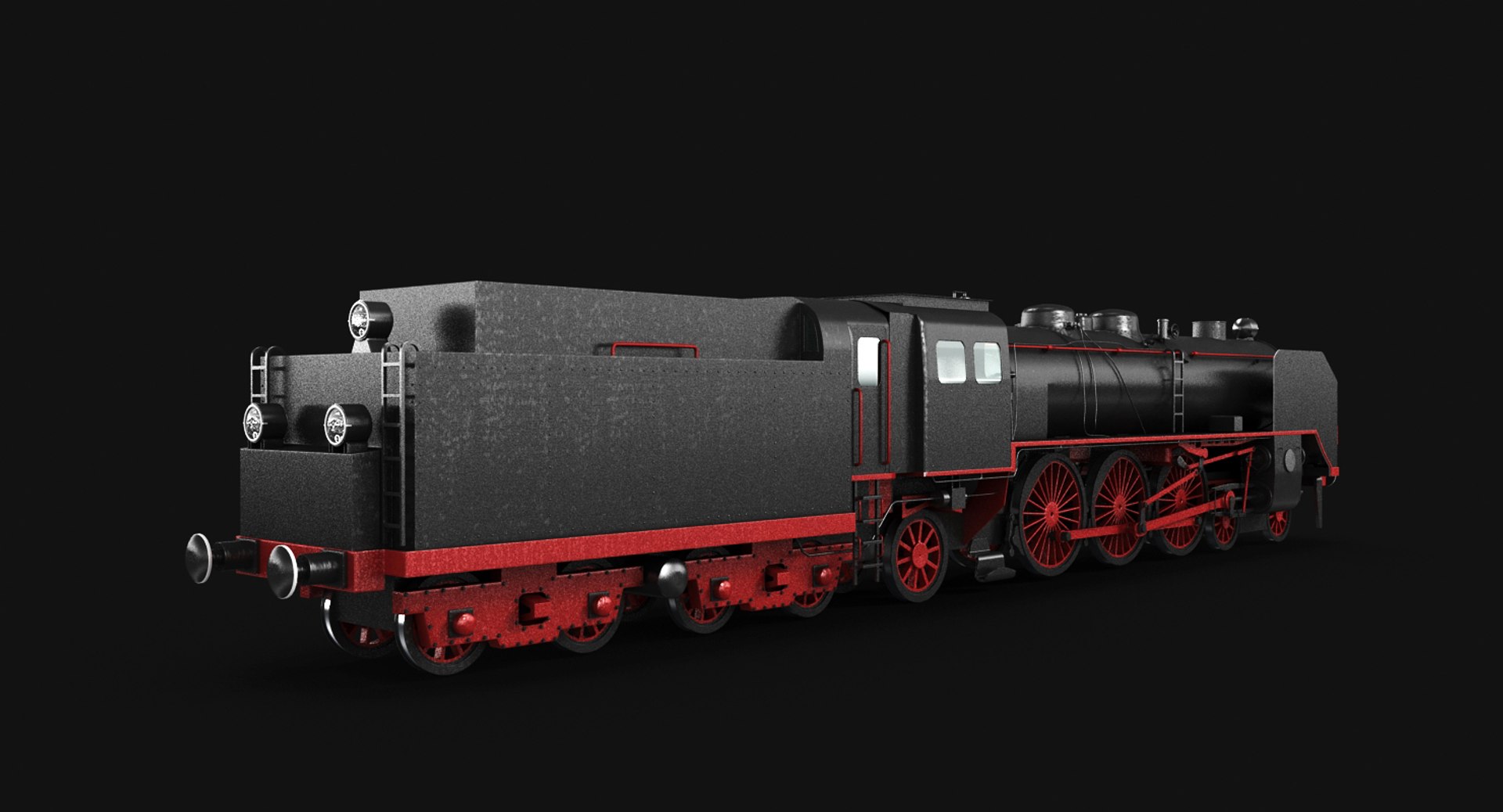 3d pm36 steam locomotive model