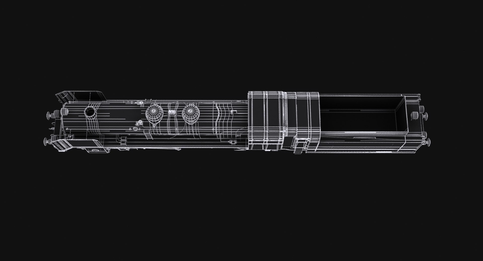 3d pm36 steam locomotive model