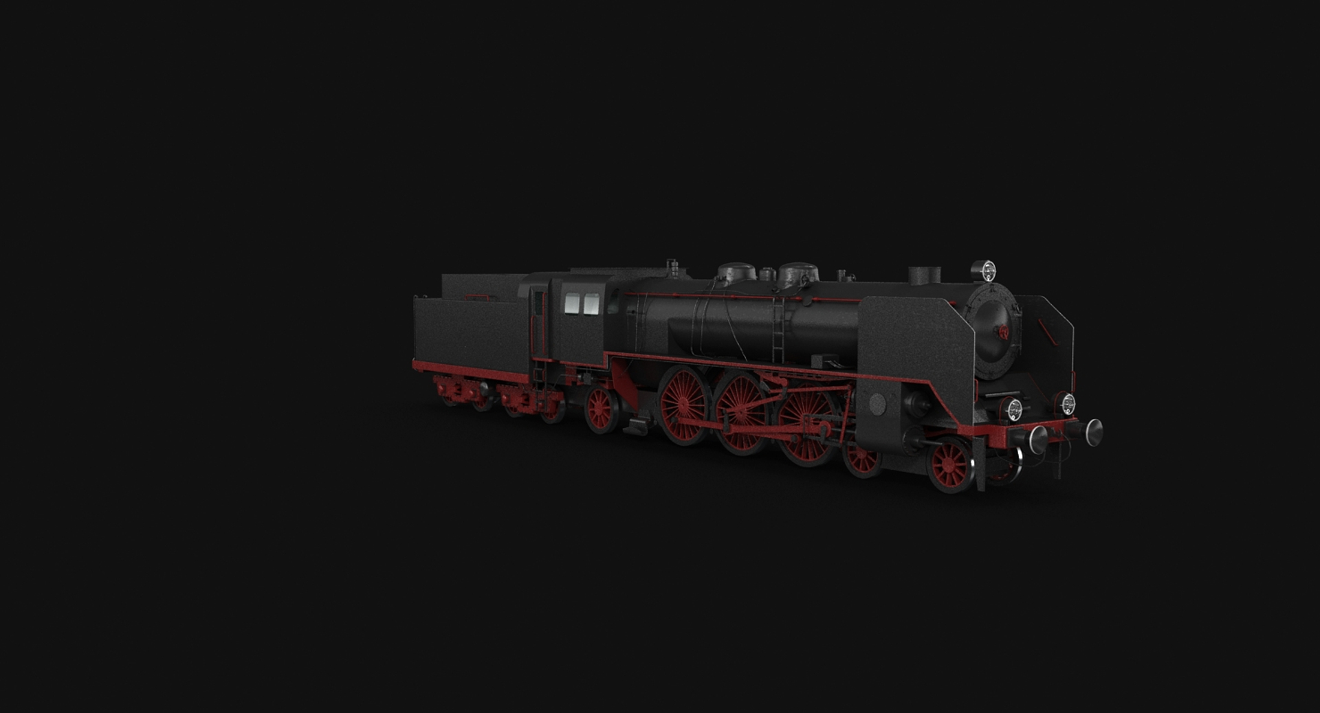 3d pm36 steam locomotive model