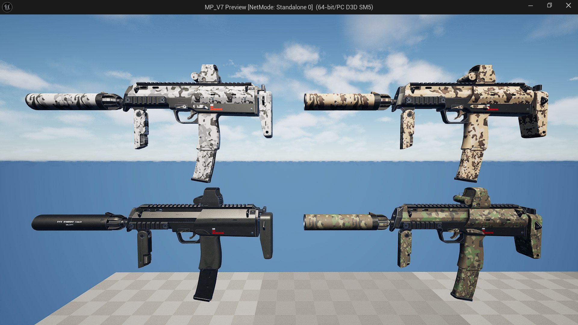 Mp7 Submachine Gun Fps - Tps 3D - TurboSquid 2404099