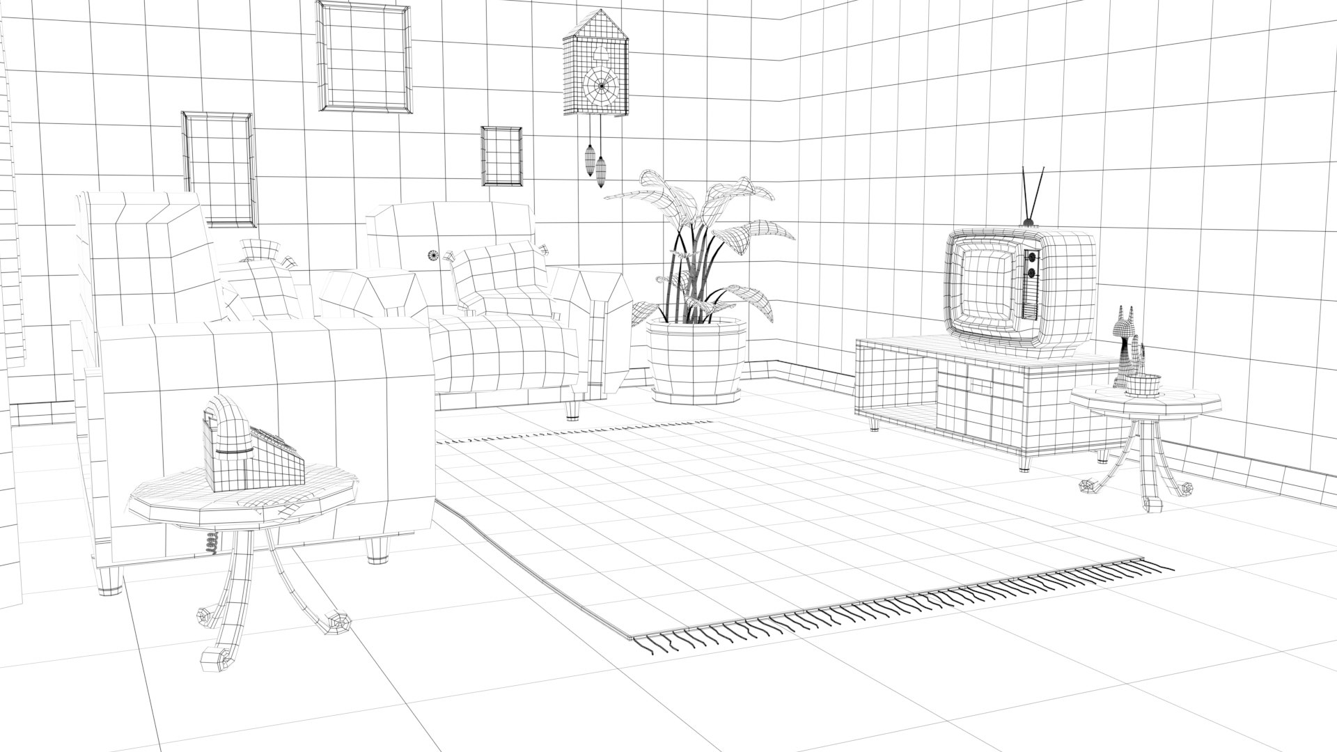 3D Living Room - TurboSquid 2197451