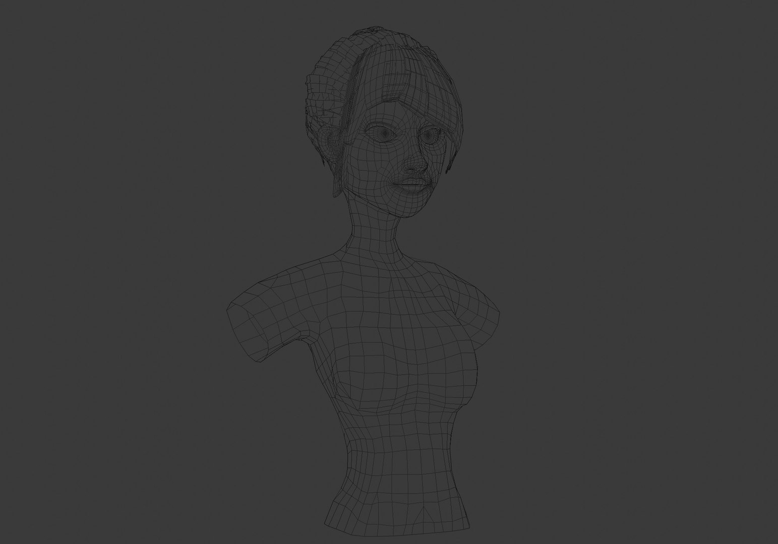 Braid Female Hairstyle Model - TurboSquid 1943315