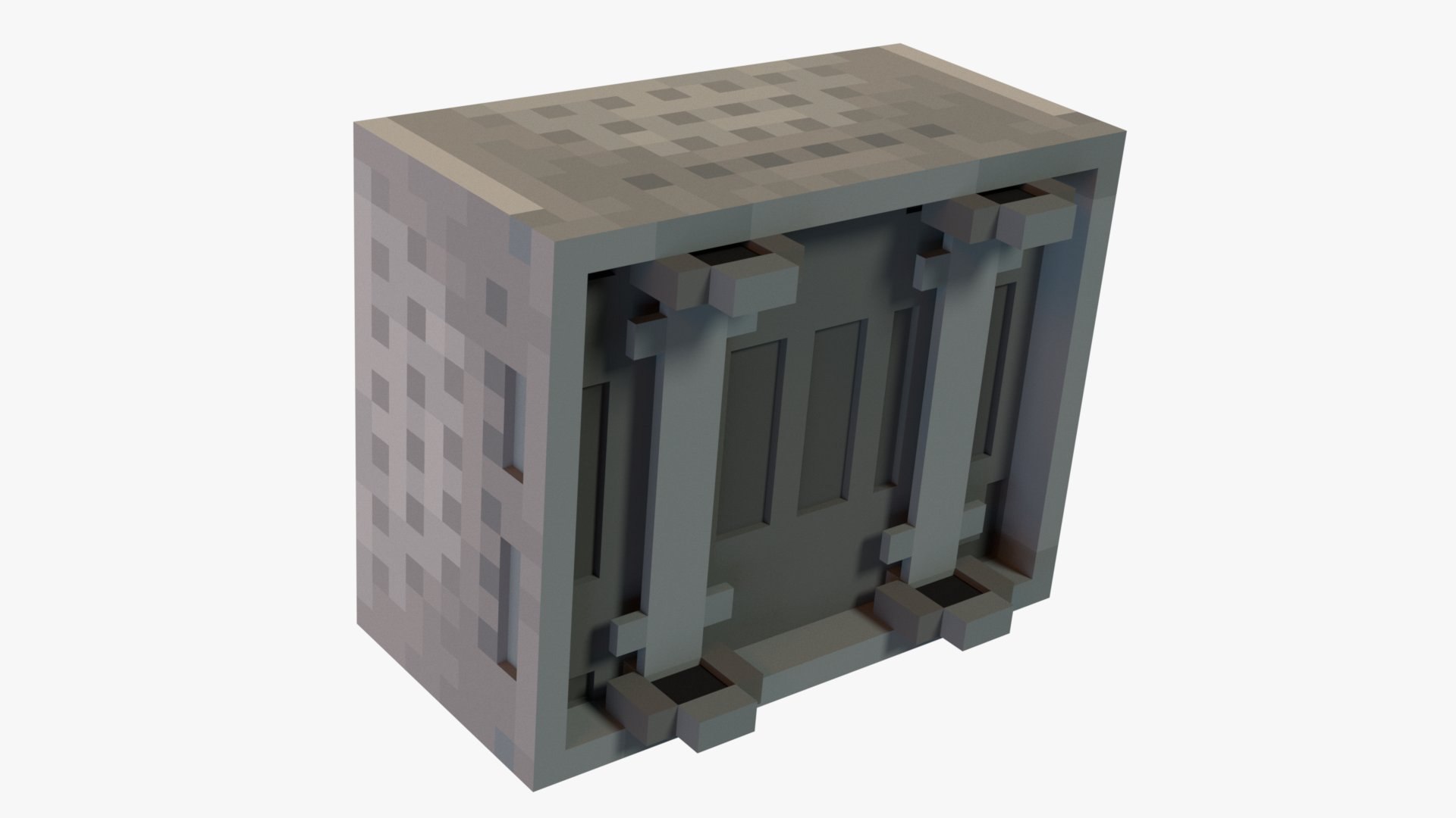 Minecraft Minecart 3D Model - TurboSquid 1929183
