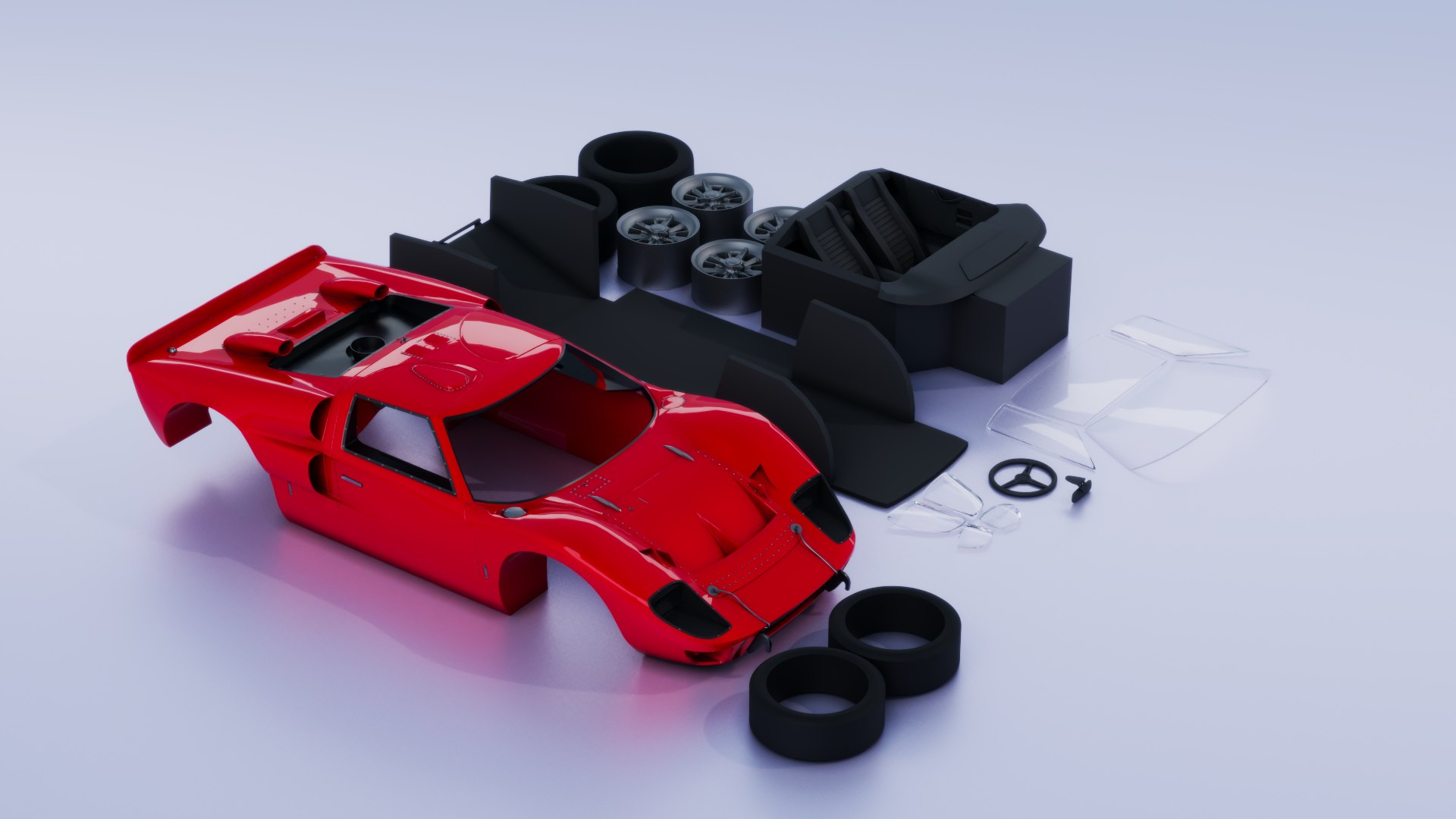 Free 3D Ford GT40 Mk II 1966 Model - TurboSquid 2321662