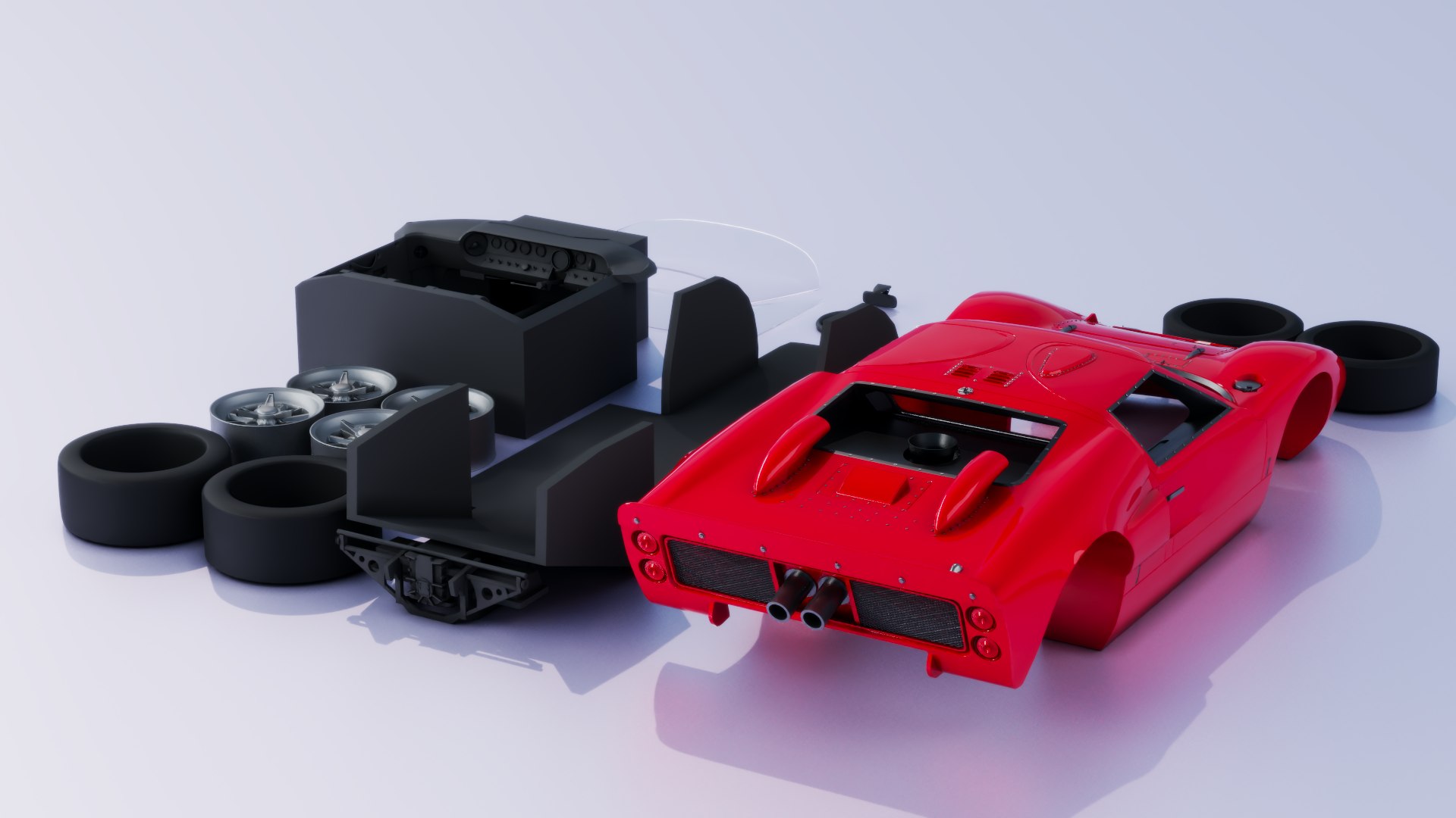 Free 3D Ford GT40 Mk II 1966 Model - TurboSquid 2321662