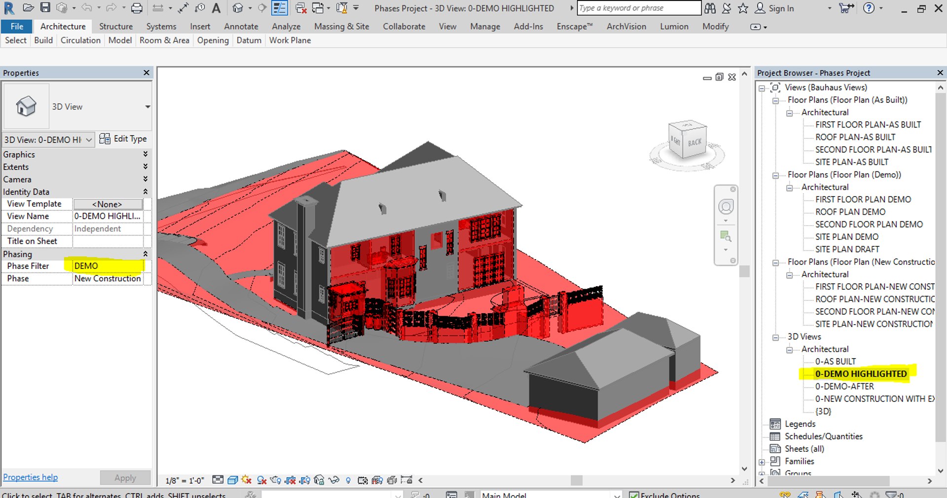 3D Revit Phases Sample Project - TurboSquid 1257568