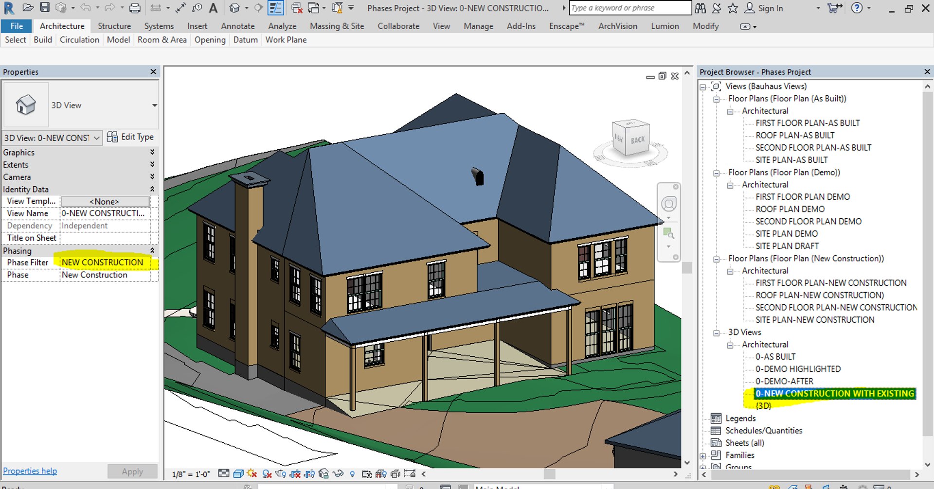 3D Revit Phases Sample Project - TurboSquid 1257568