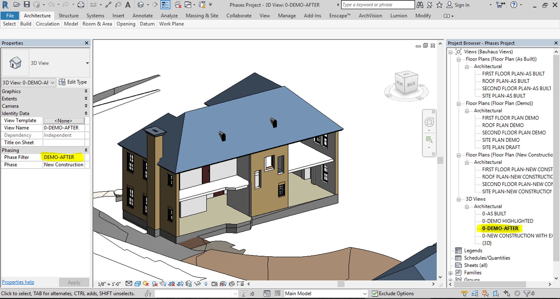 3D Revit Phases Sample Project - TurboSquid 1257568