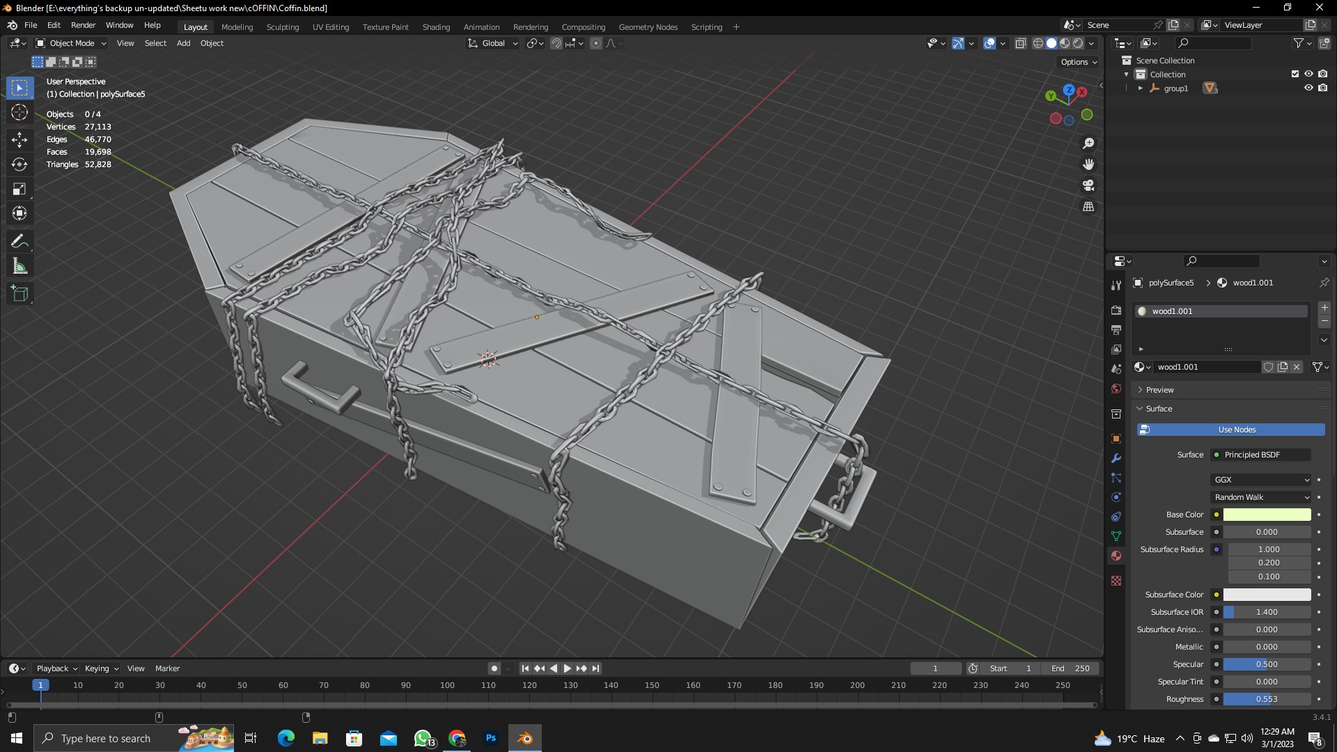 3D Coffin Model - TurboSquid 2034571