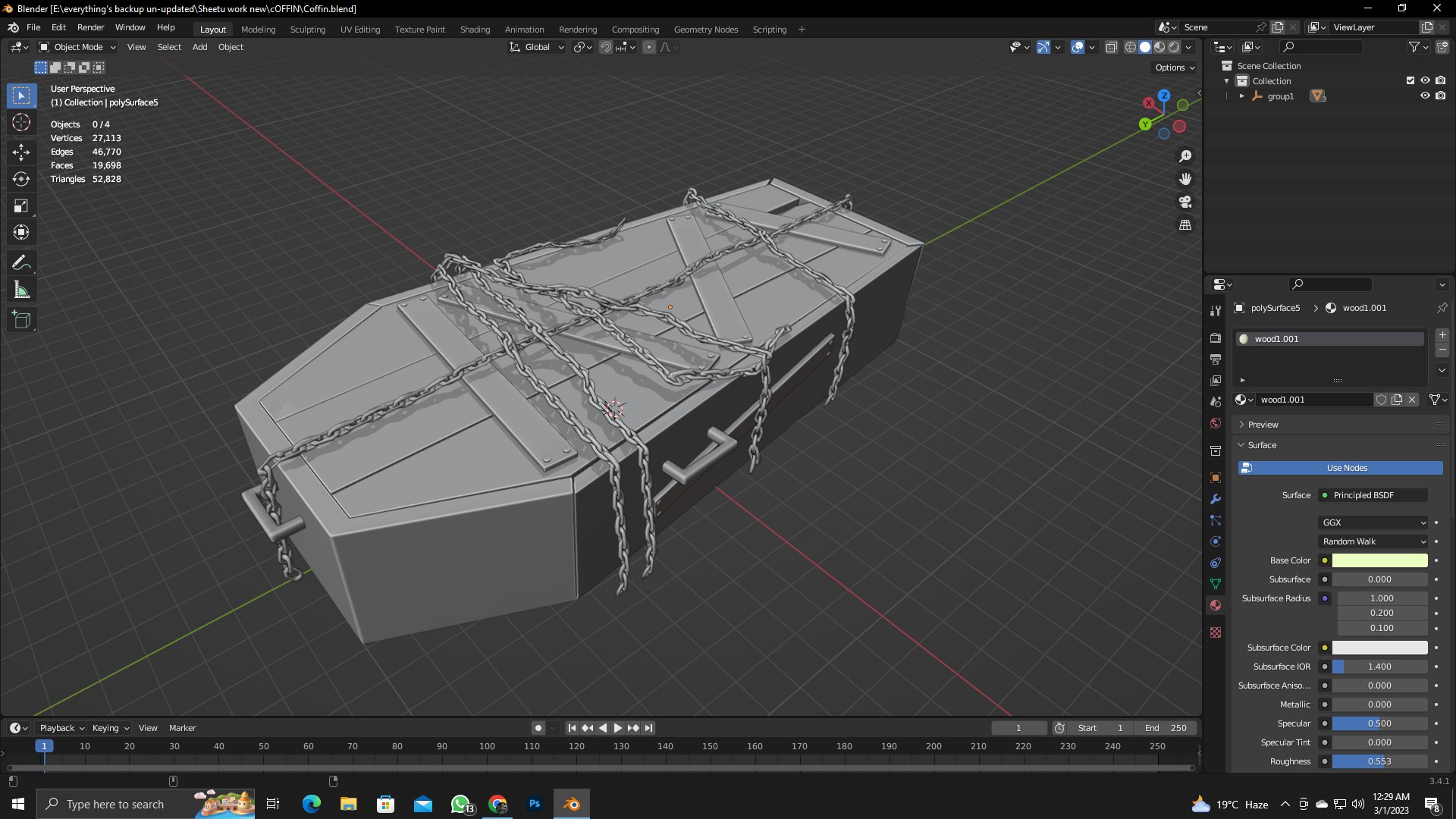 3D Coffin Model - TurboSquid 2034571