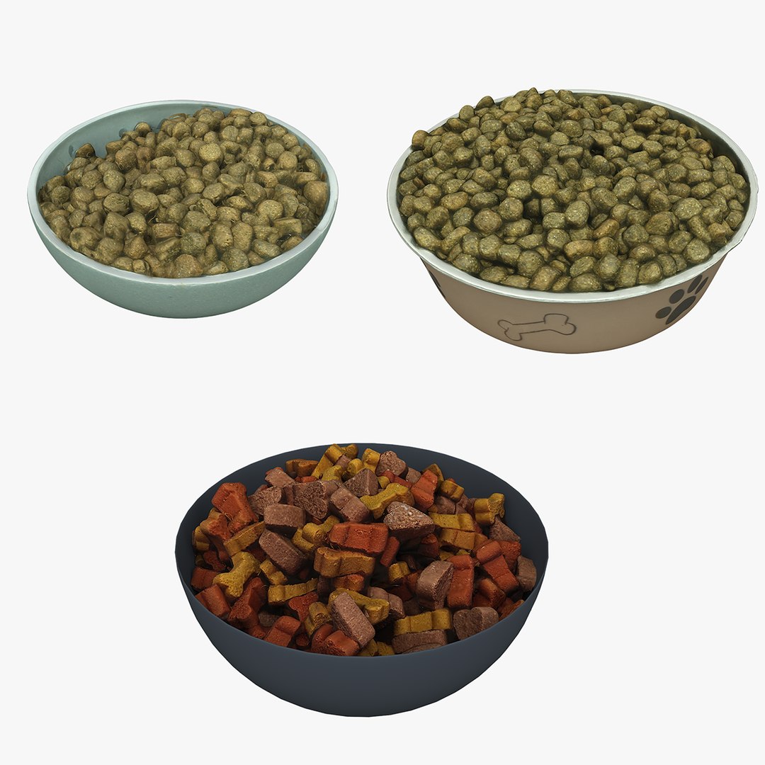 Dog Pet Food Collection 02 3D Model - TurboSquid 2100841
