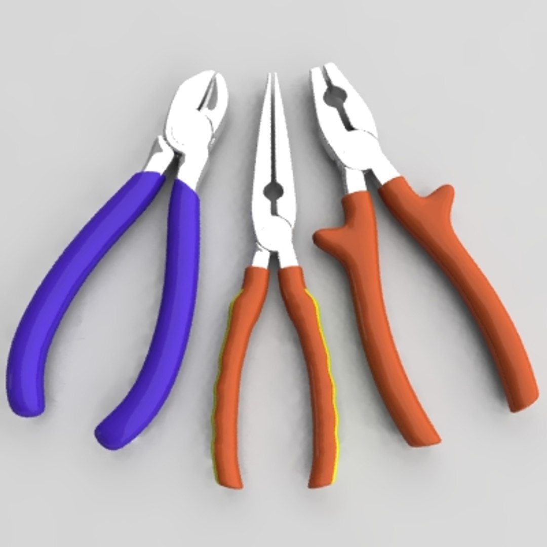 Pincers Pliers Tool 3d Dxf