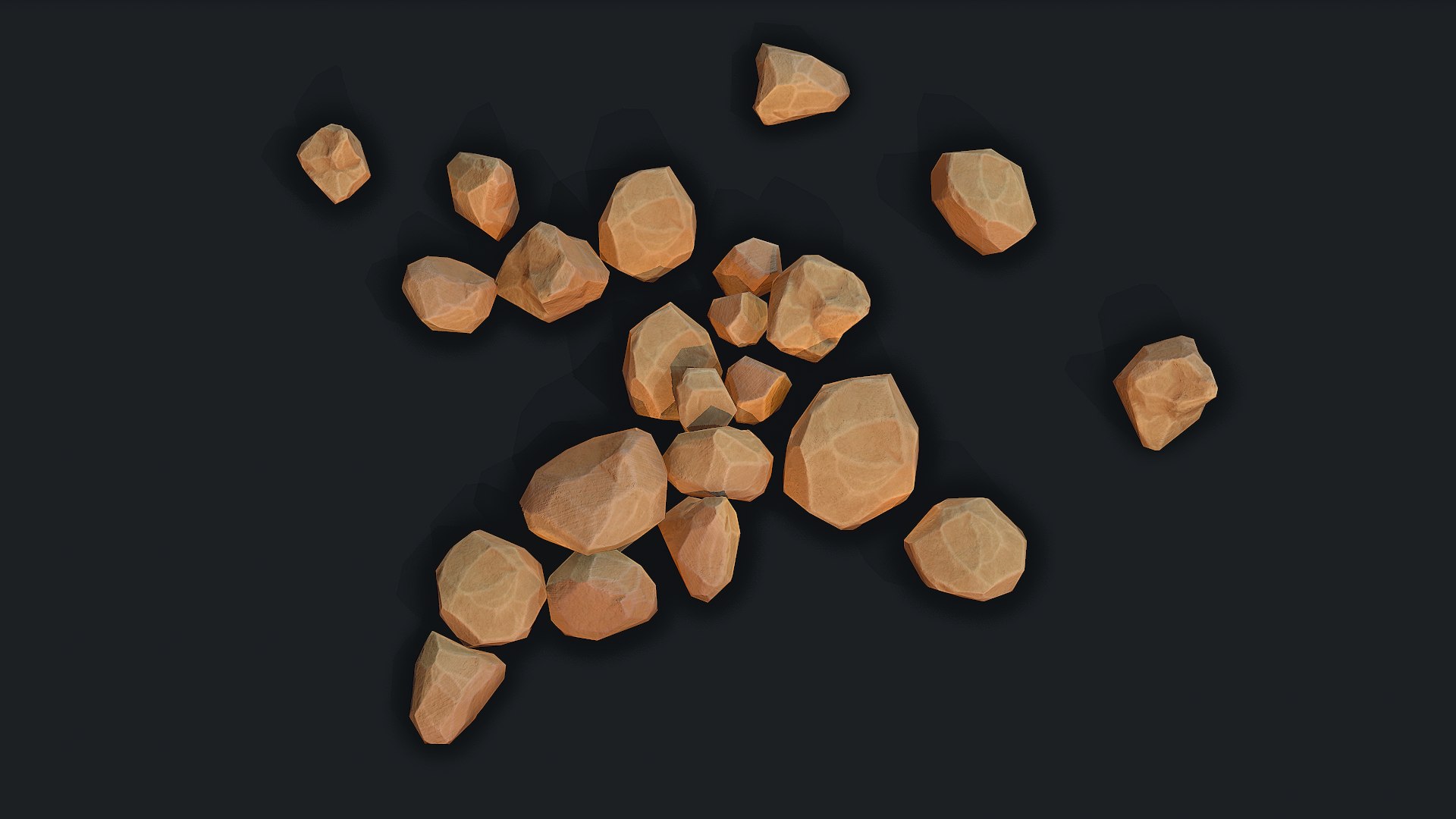 3D Model Stylized Desert Rock Small 3 - TurboSquid 2134725