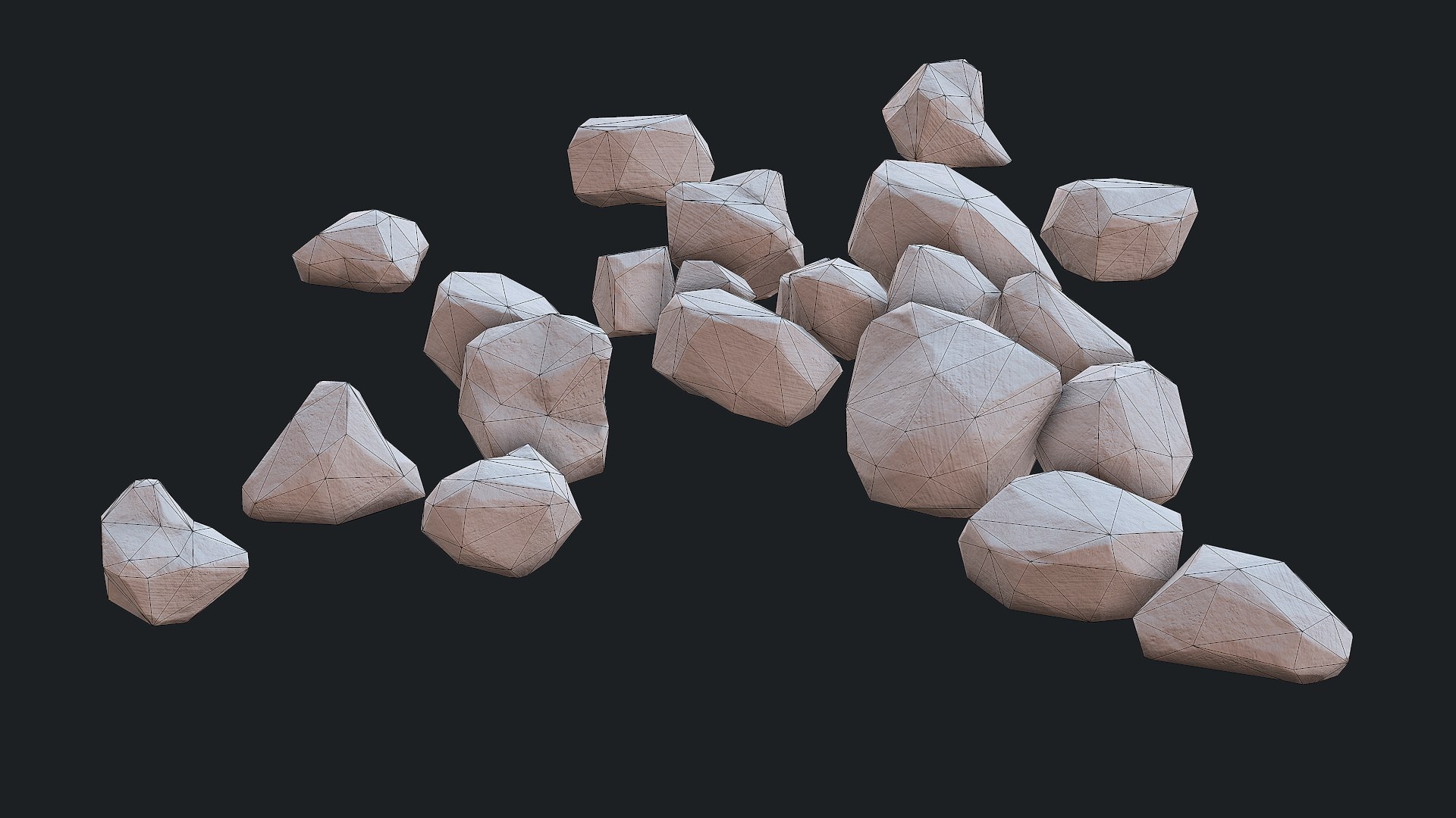 3D Model Stylized Desert Rock Small 3 - TurboSquid 2134725