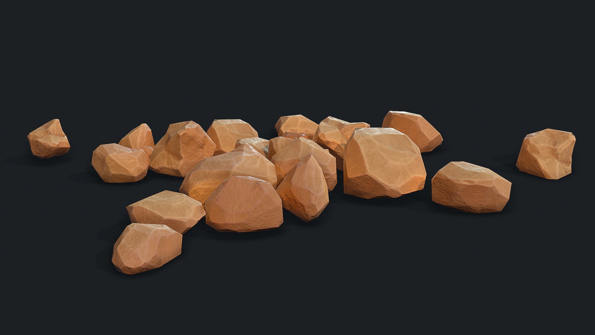 3D Model Stylized Desert Rock Small 3 - TurboSquid 2134725