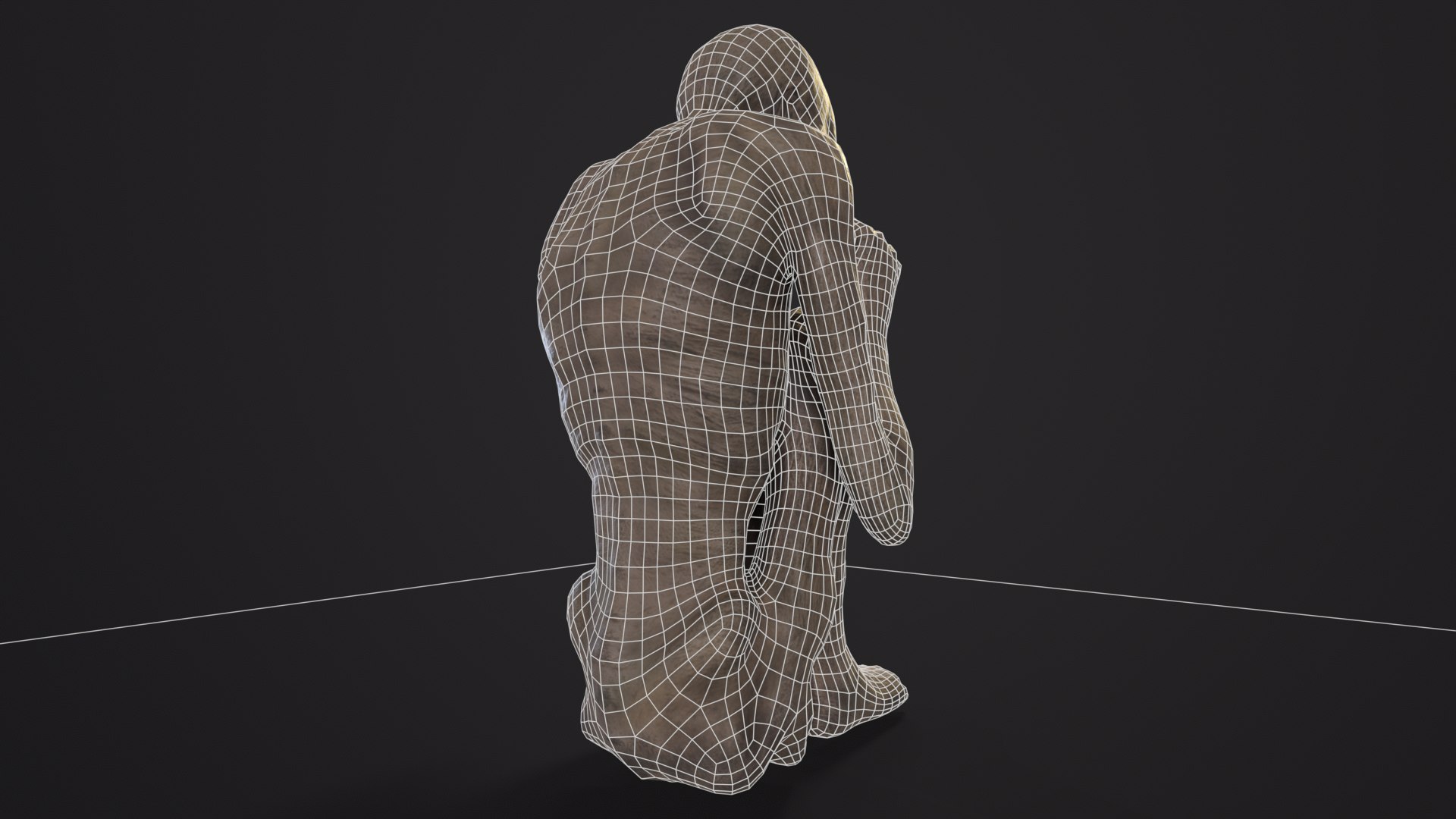 3D Naked Mummified Corpse - TurboSquid 2175244