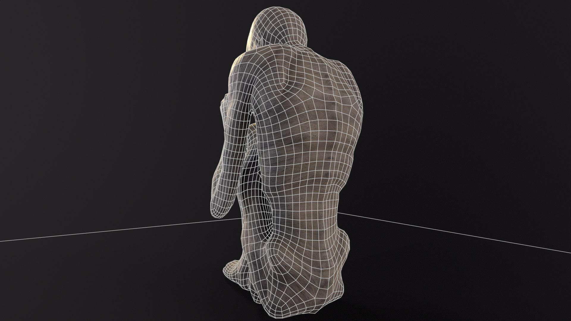 3D Naked Mummified Corpse - TurboSquid 2175244