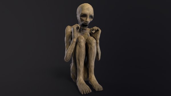 modelo 3d Cadáver momificado desnudo - TurboSquid 2175244