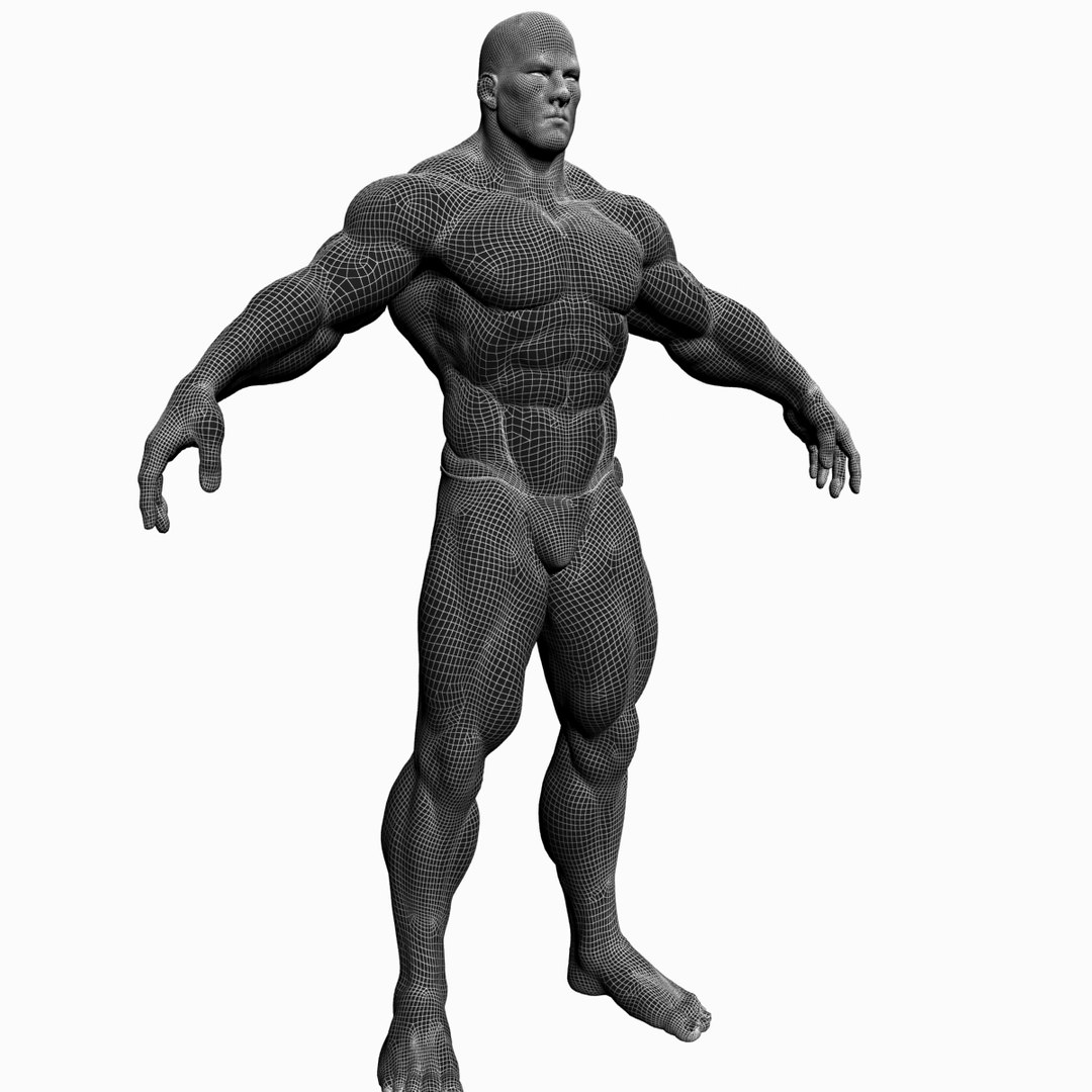 3d Bodybuilder Character